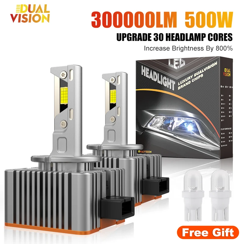 500W D2S D4S LED Headlight HID D1S D3S Canbus D1R D2R D3R D4R D8S Xenon ...