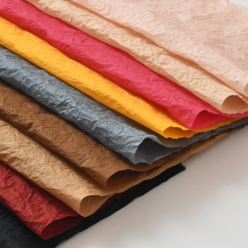 5Pcs Colored Crepe Paper Roll Handmade Stone Grain Paper Origami ...
