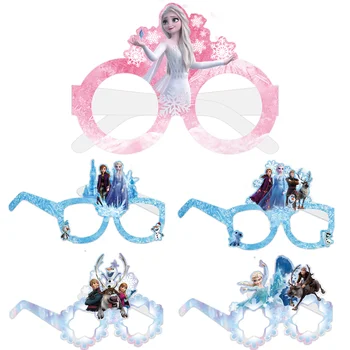 Disney Frozen Princess Elsa Party Decoration Paper Glasses Masks Photo ...