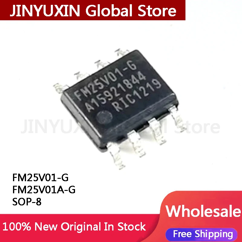 5Pcs FM25V01 FM25V01-G FM25V01-GTR FM25V01A-G FM25V01A-GTR SOP-8 IC In ...
