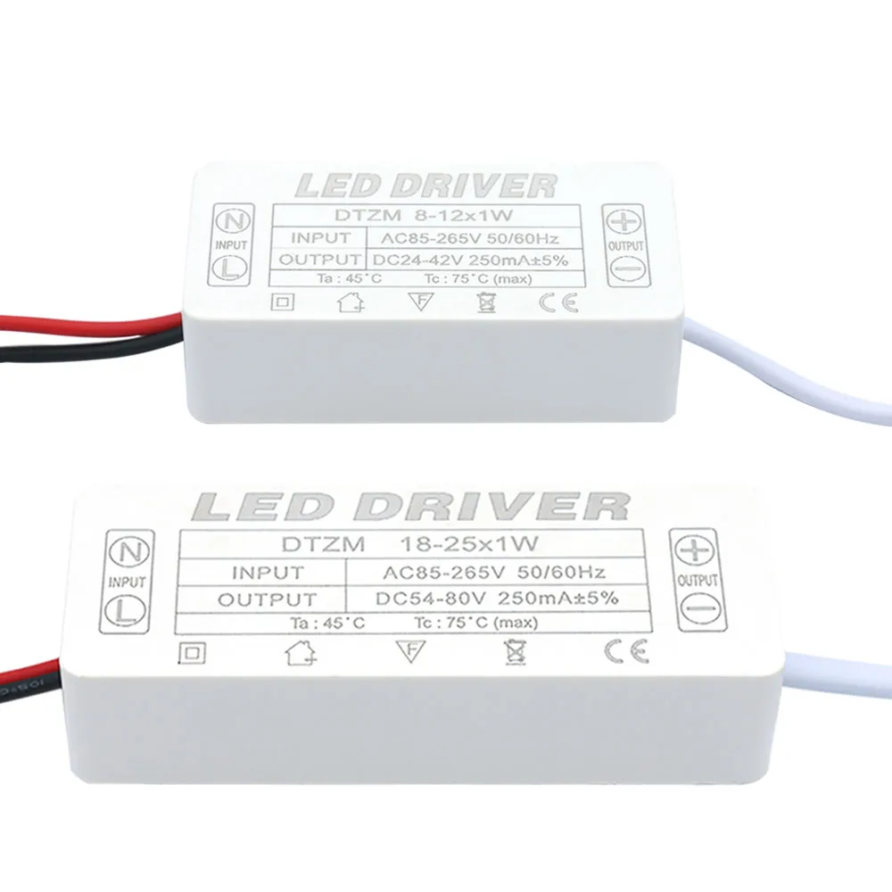 LED Driver 300mA 1 3W 3 5W 4 7W 8 12W 12 18W 18 25W 25 36W LED Power ...