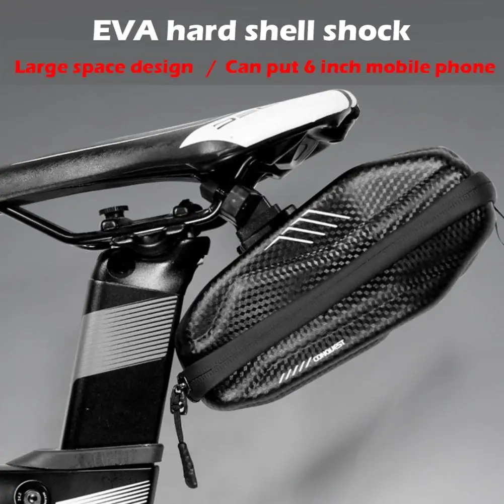 0-8L-Mountain-Bike-Tail-Bag-Hard-Shell-Under-Seat-Bicycle-Saddle-Bag ...