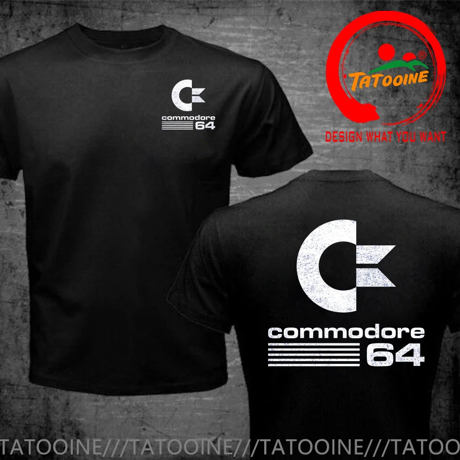 Vintage-Retro-Commodore-64-Tops-T-Shirt-New-Cotton-Tee-Shirts-Camisas ...