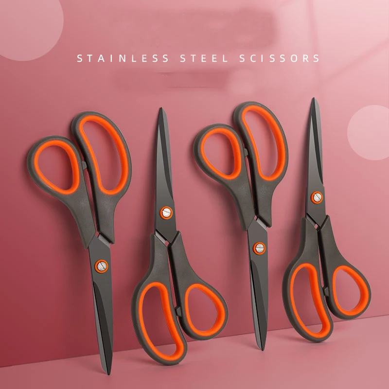 Titanium-Non-Stick-Scissors-Professional-Stainless-Steel-Comfort-Grip ...