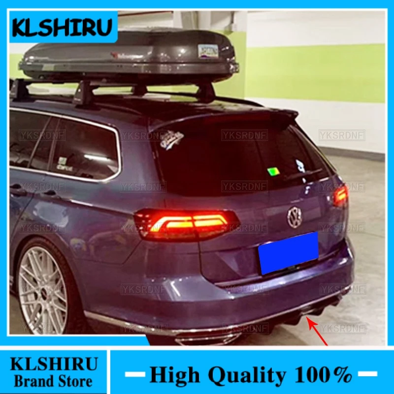 Car Styling ABS Paint Rear Bumper Lip Spoiler Trunk Diffuser Cover For ...