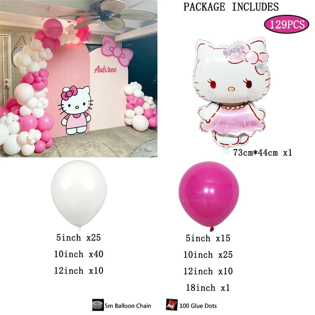 Decoraciones Con Globos De Hello Kitty