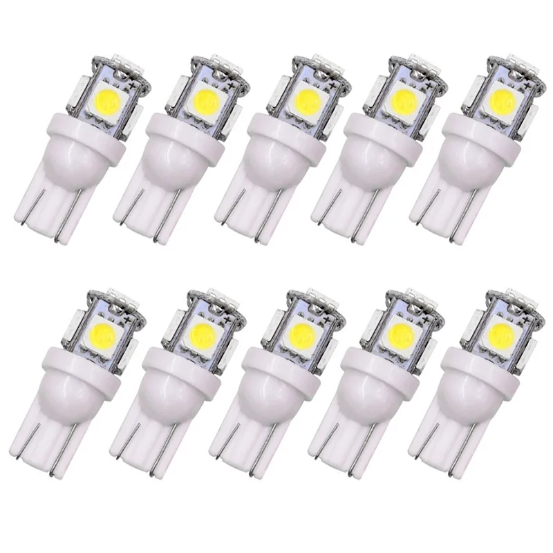 T10-LED-W5W-5050-5SMD-Led-Car-Interior-Light-License-Plate-Bulb-Turn ...
