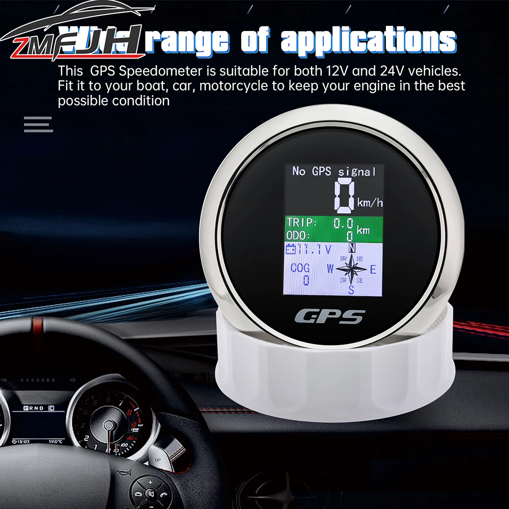 85mm-Digital-GPS-Speedometer-For-Marine-Boat-Car-Motorcycle-Waterproof ...