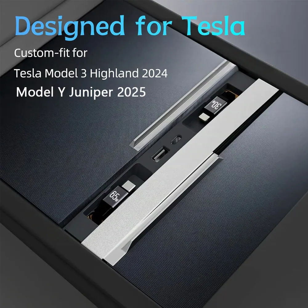 Tesla Model Y DGXWLLW USB Hub For Tesla Model 3 Highland 2024 2025 ...