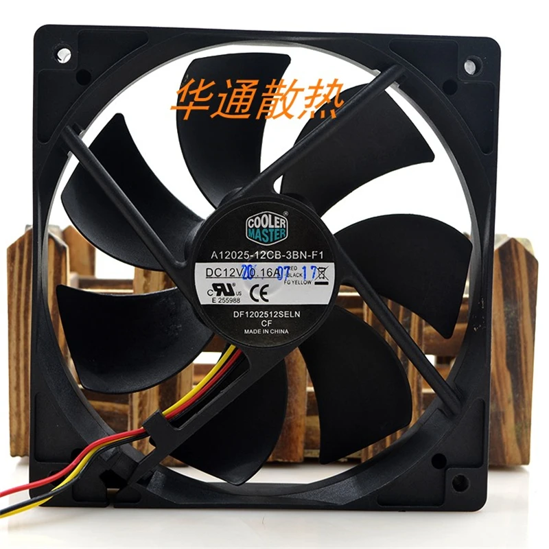 original for CoolerMaster Chassis cooling fan 12cm 12025 DC12V 0.16A ...