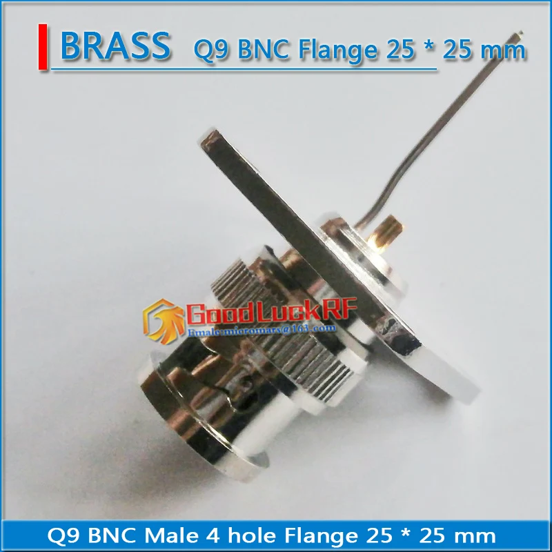 Conector RF BNC Q9, enchufe macho BNC, 4 orificios, brida de montaje en ...