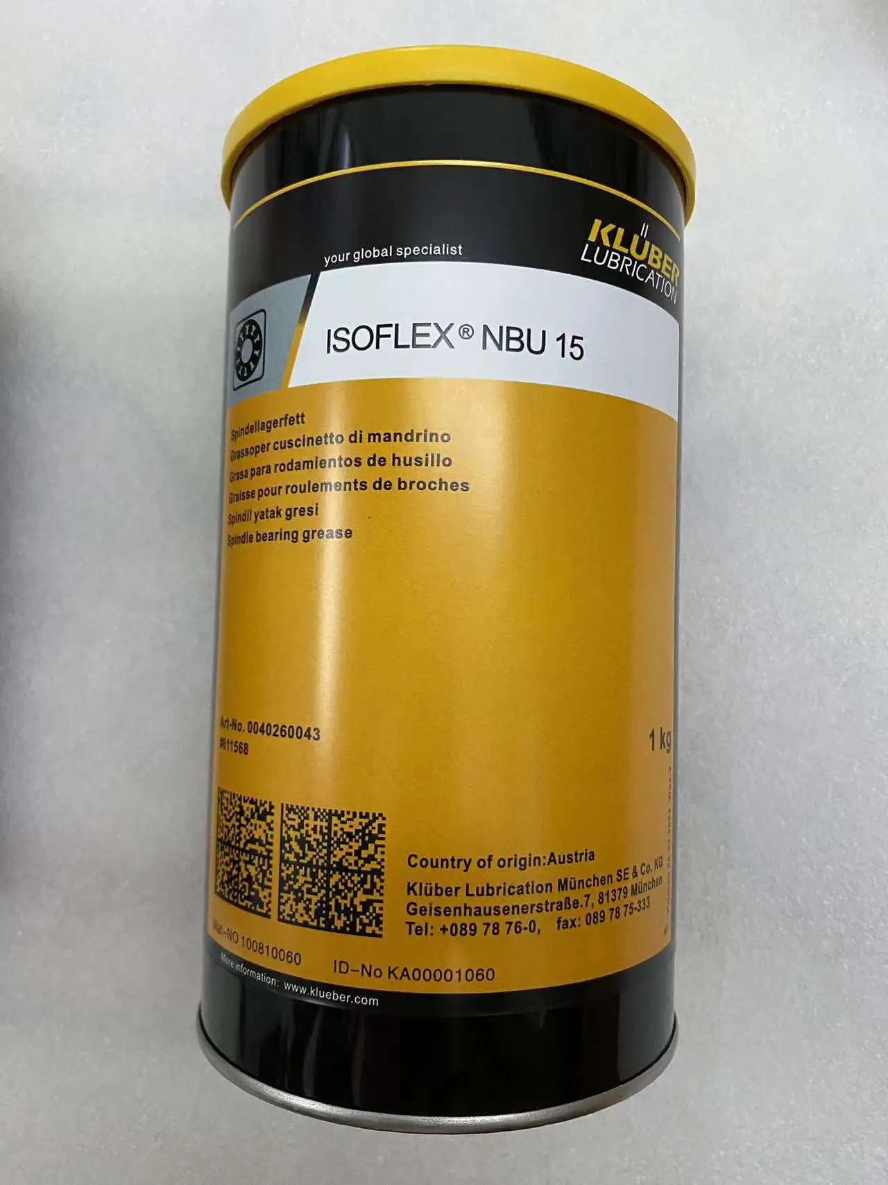 Lubricantes-KLUBER-NBU-15-grasa-de-rodamiento-1KG-ISOFLEX-Industrial ...