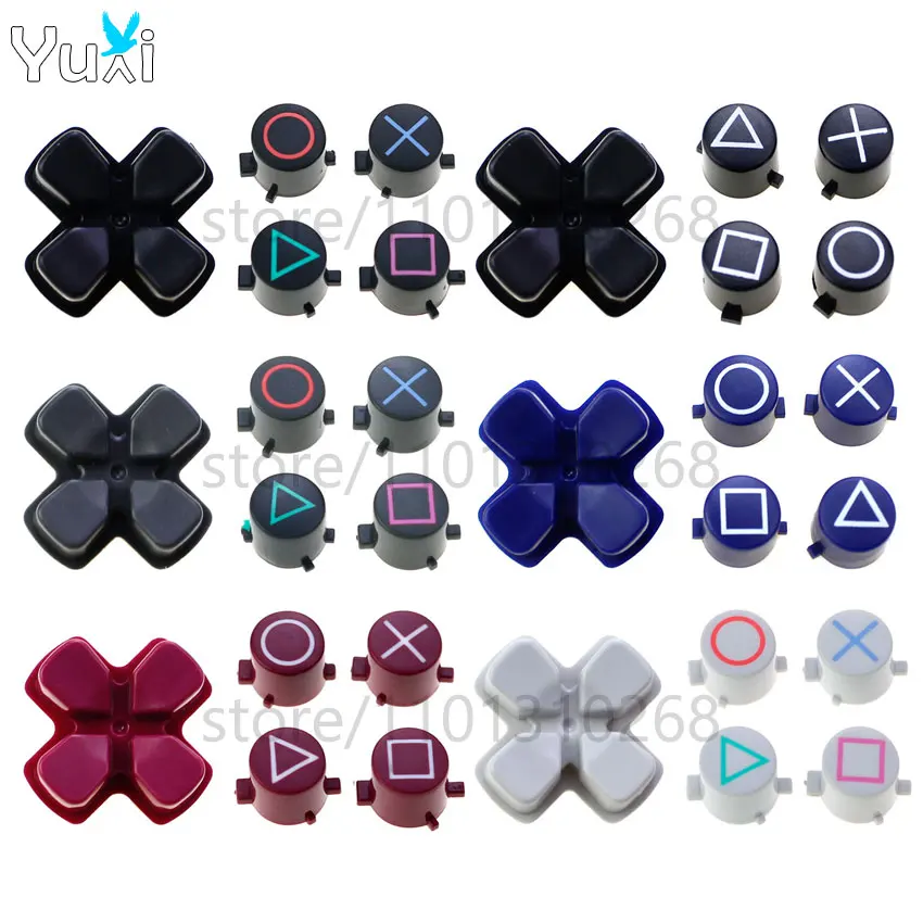 YuXi For PS4 Gamepad ABXY Function Button Key Buttons Kit Replacement ...