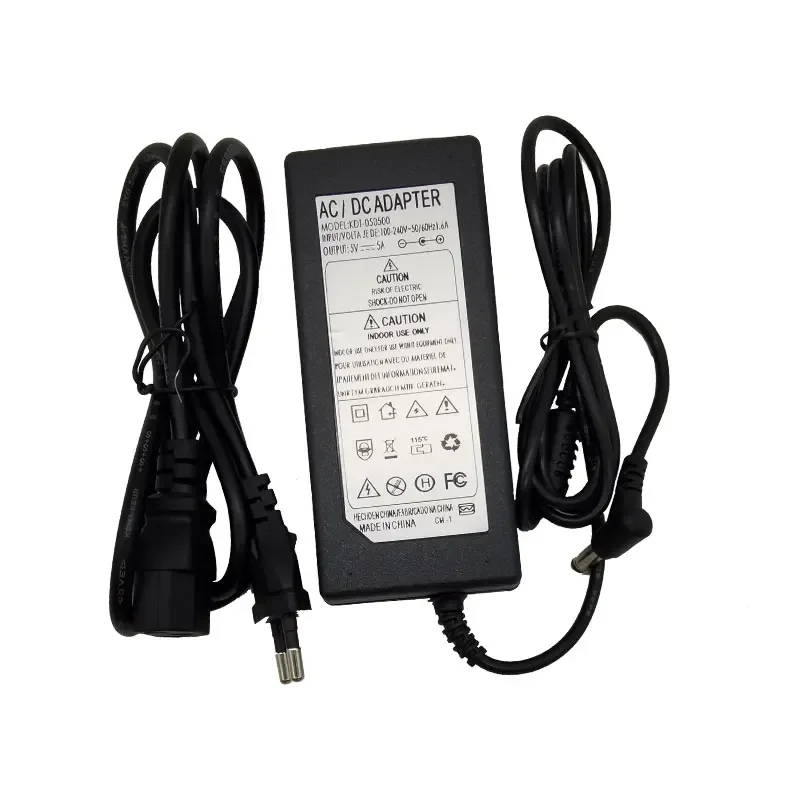 Блок питания с вилкой для ЕС и Великобритании, 5 В, 12 В, 24 В постоянного тока, 1 А, 2 А, 3 А ...