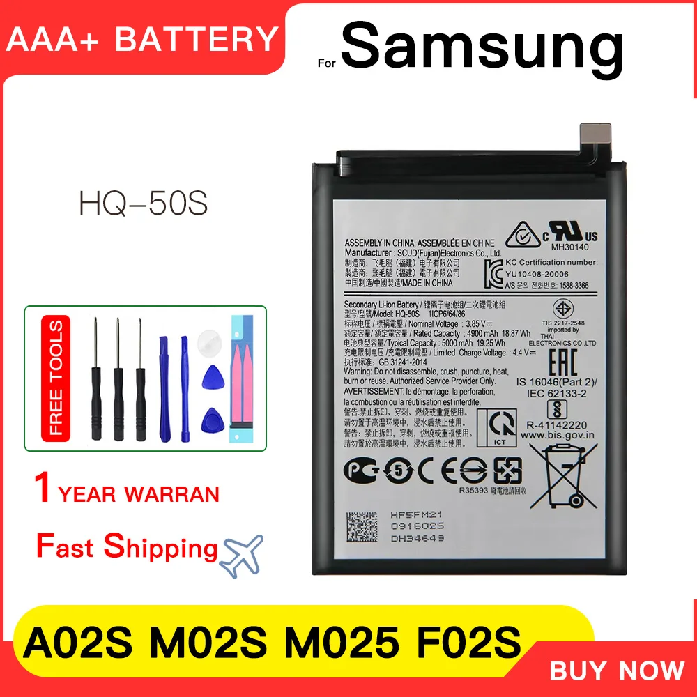 Genuine HQ-50s Battery For Samsung Galaxy A02 A02S SM-A022F A022DS ...