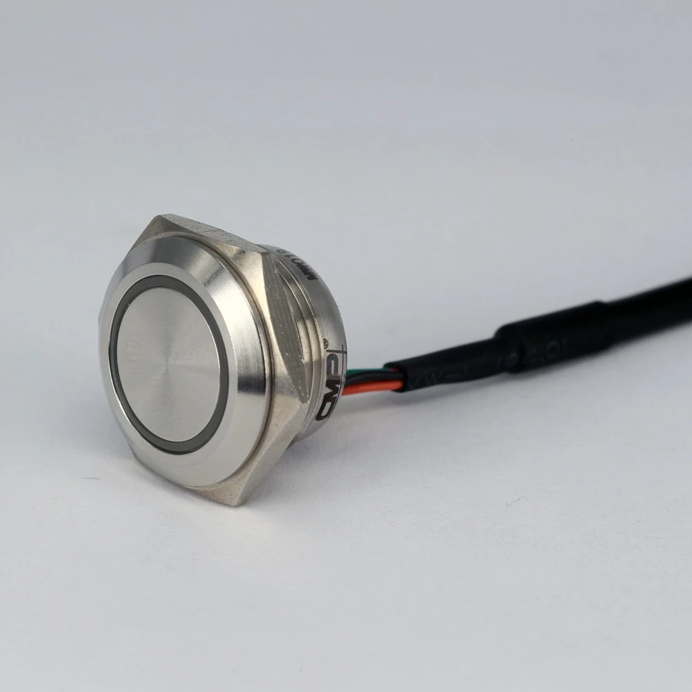 12MM/19MM&22MM 50mA/48V Metal Momentary Planar Ring Lights ...