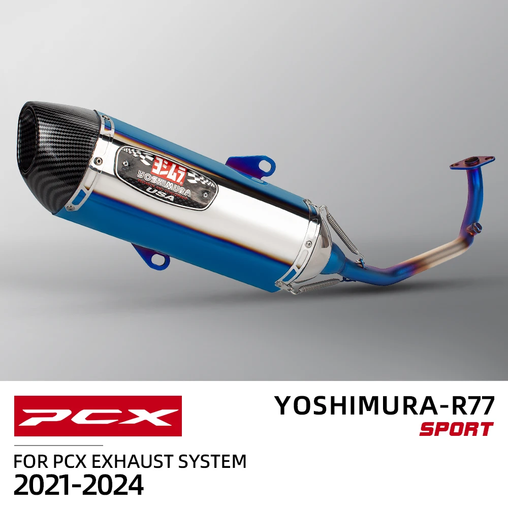 For-Honda-pcx-pcx125-pcx160-pcx150-2021-2024-Full-exhaust-muffler ...