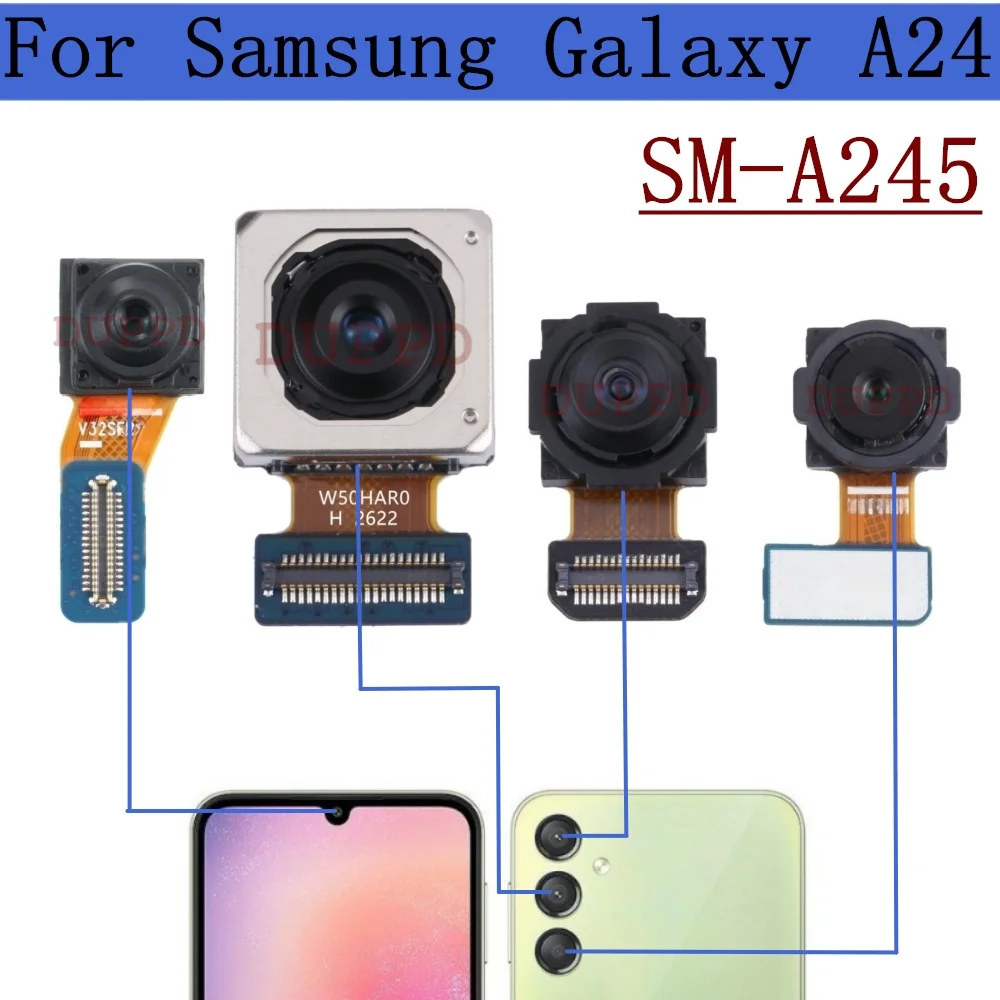 Rear Front Camera For Samsung Galaxy A24 4G A245F A245M Frontal Selfie ...