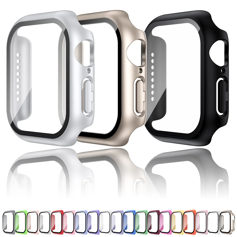 Vidrio-templado-y-funda-para-Apple-Watch-Protector-de-pantalla-para ...