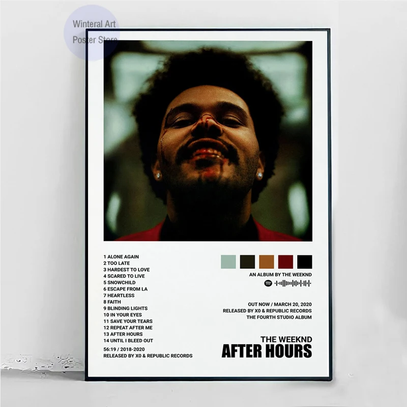 The Weeknd Album Cover Template