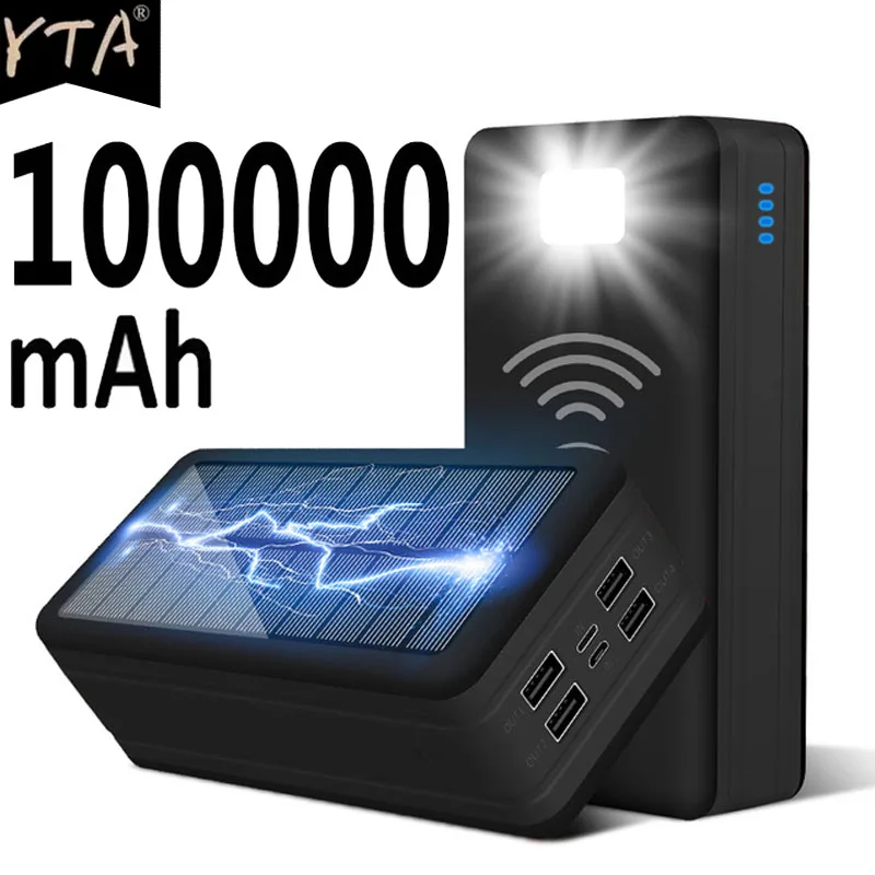 99000mah Power Bank Protable 4usb Qc Pd 3.0 Poverbank Fast Charging ...