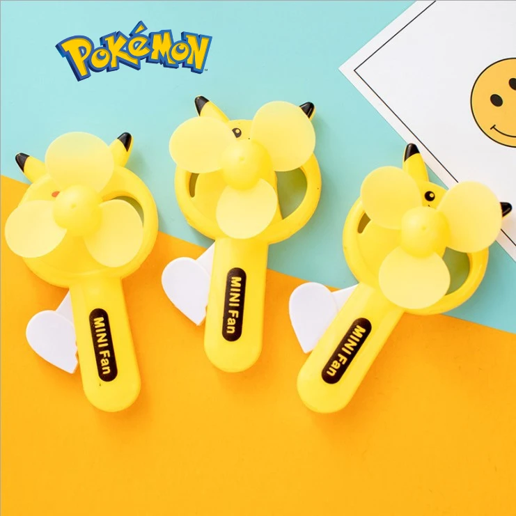 Pikachu-children-s-cartoon-mini-hand-pressing-fan-folding-desk-pocket ...