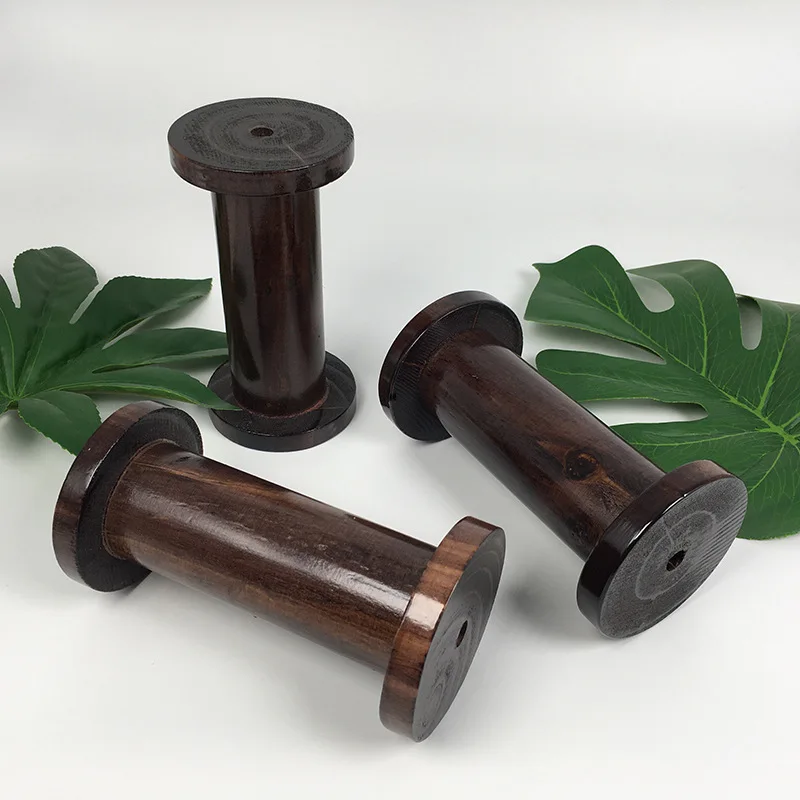 1 Piece Vintage Wooden Spools 15cm Sewing Machine Bobbins Spools ...