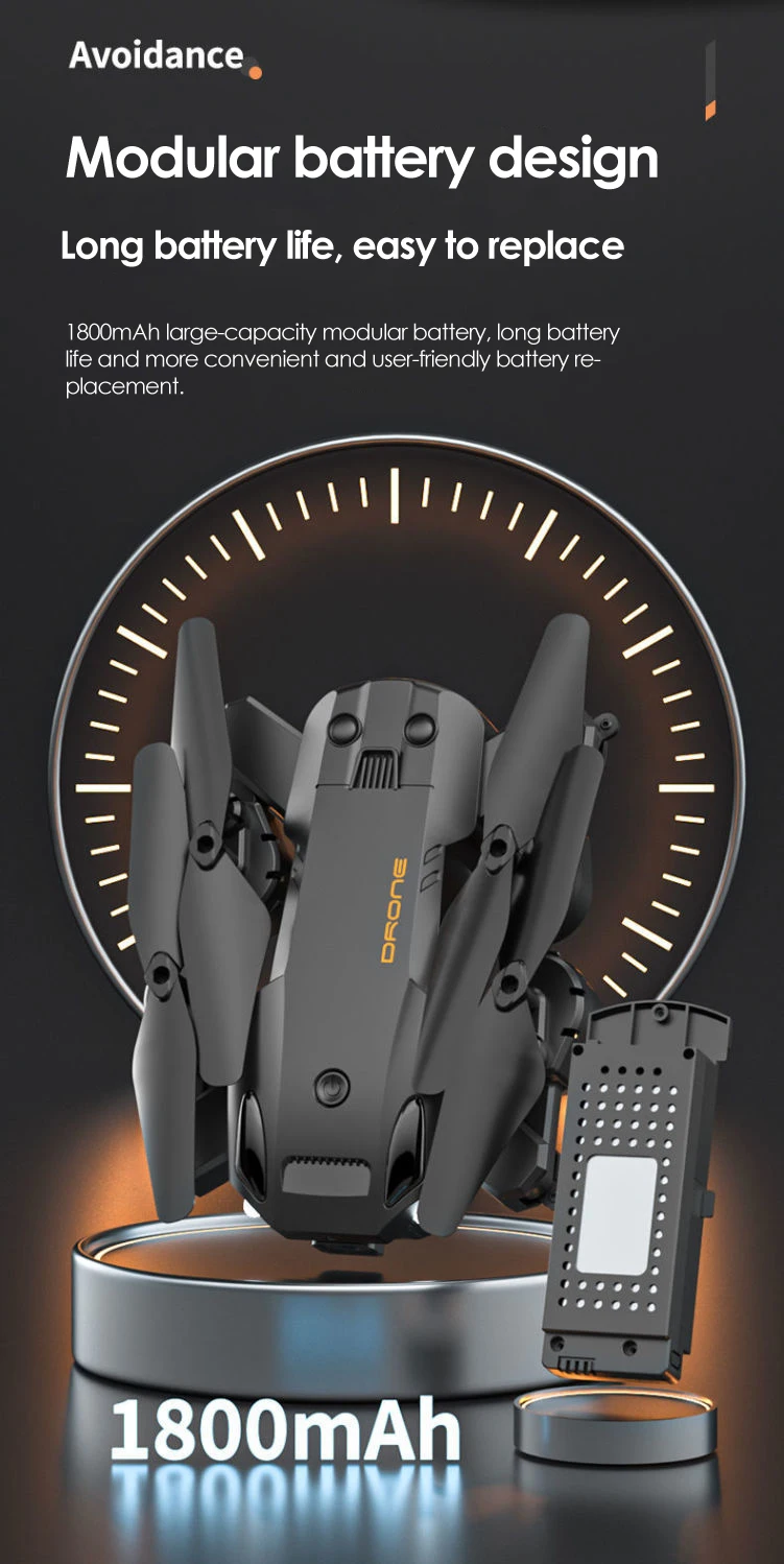 5G 8K HD Drone Professional Dual Camera Wifi FPV Avoidance Fold Quadcopter Optical Flow Position ...