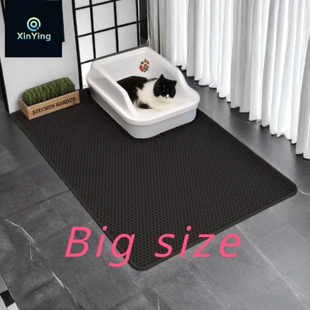 Cat-Litter-Mat-Double-Layer-Pet-Non-slip-Large-Litter-Filter-Mat-Wear ...