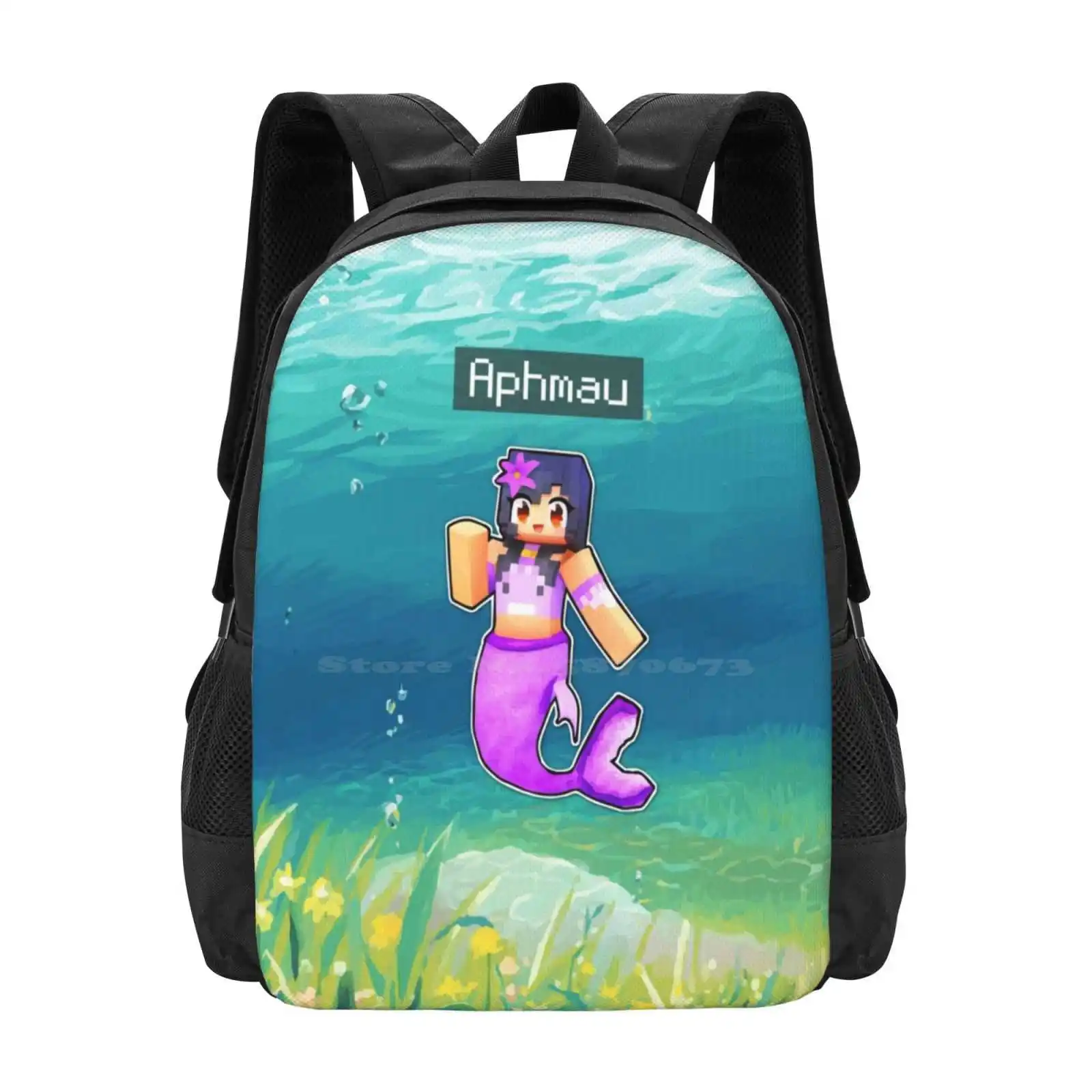 Aphmau-Mermaid-Large-Capacity-School-Backpack-Laptop-Bags-Aphmau ...