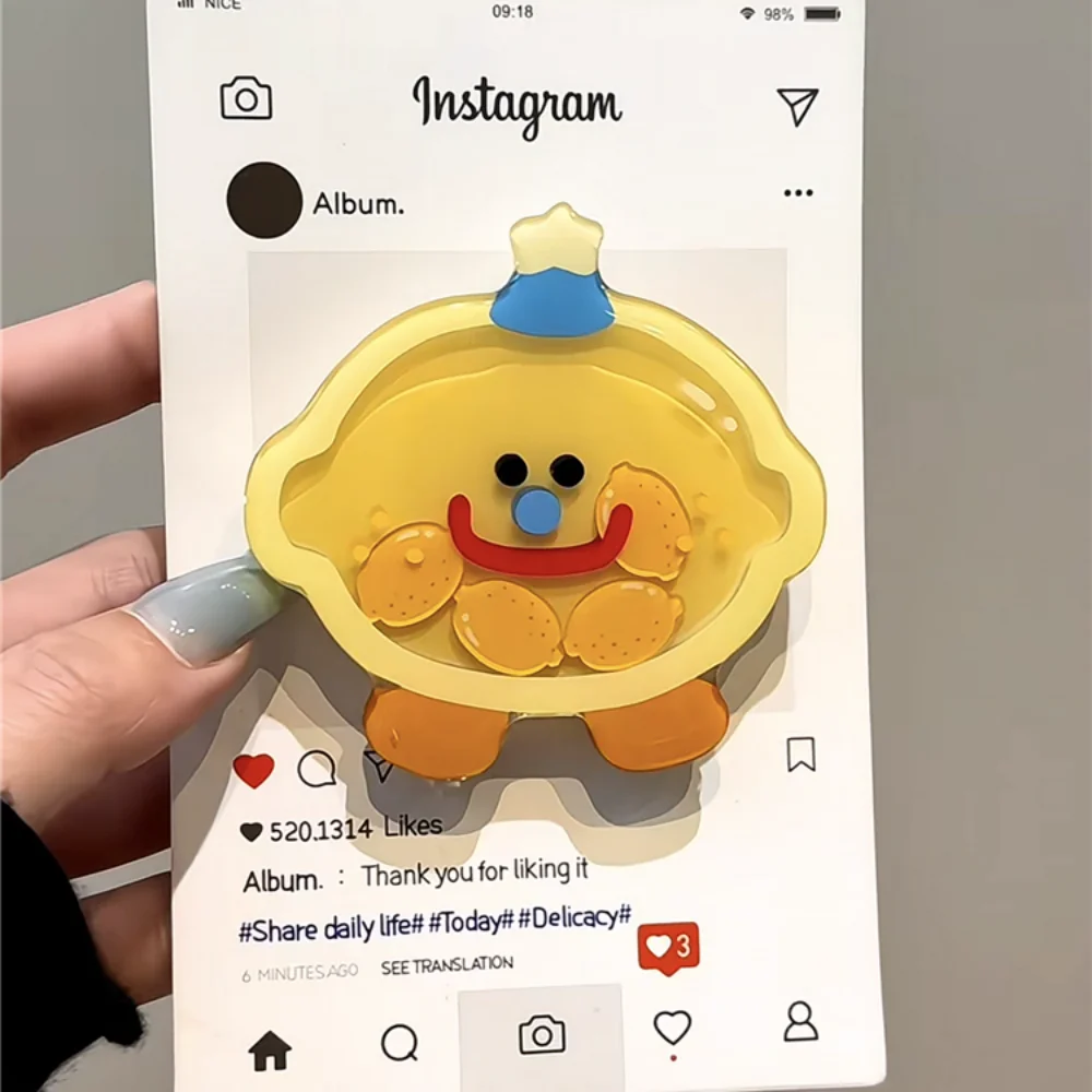 Funny Cartoon Quicksand Shake Lemon GripTok Grip tok Bracket For iPhone ...