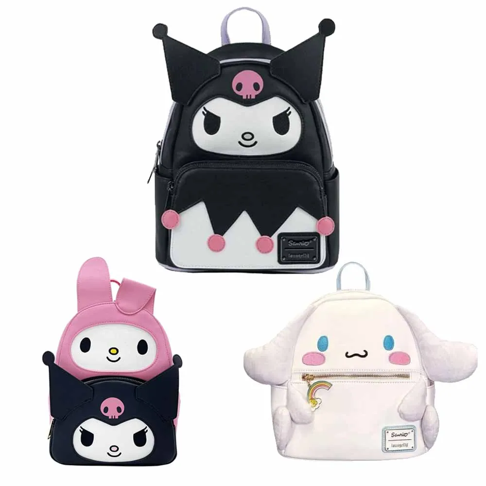 Sanrio-Women-Double-Strap-Backpack-PU-Leather-Lady-Bags-Cinnamoroll ...