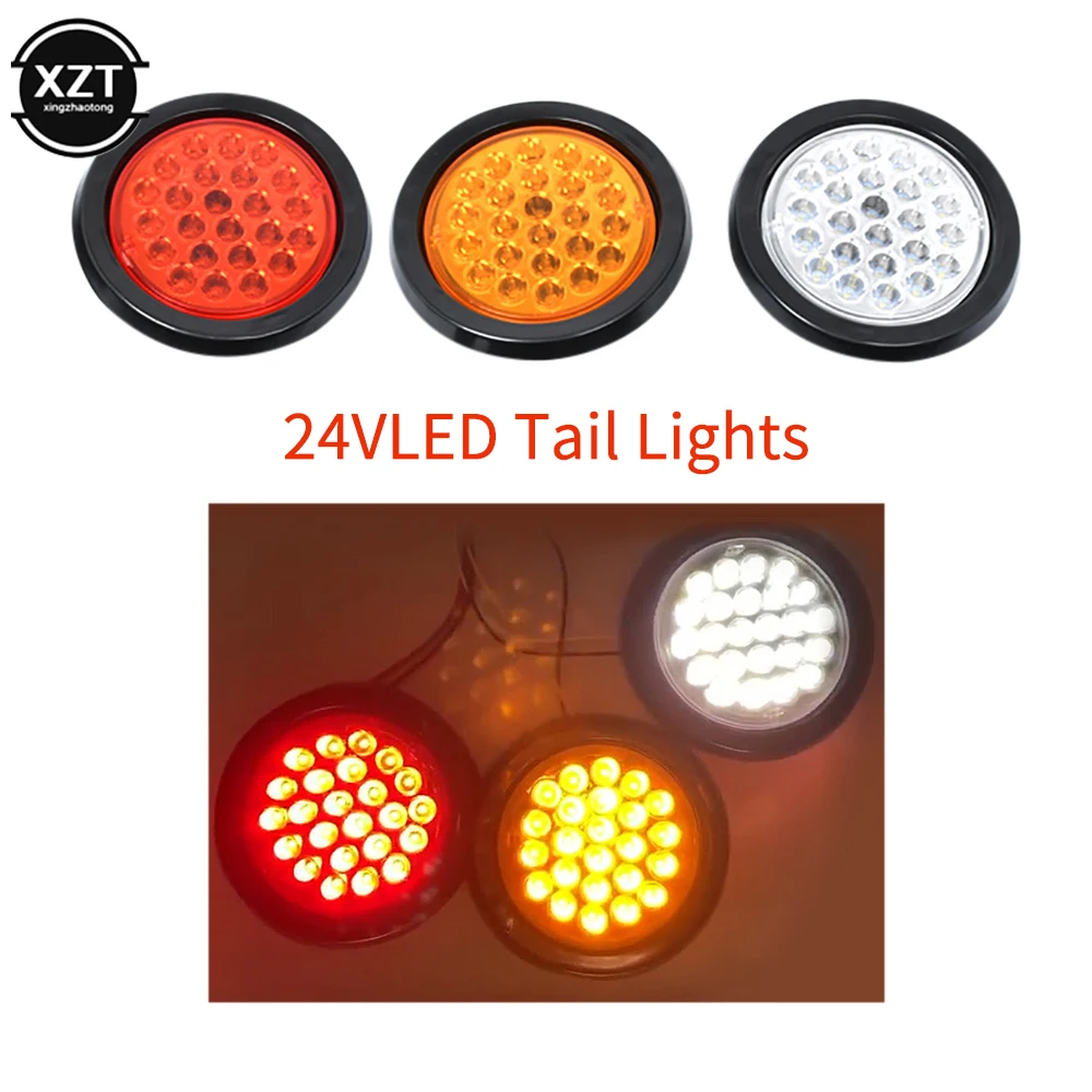 1pc-Round-Car-Rear-Tail-Light-24V-Truck-Brake-Light-24-LED-Truck ...