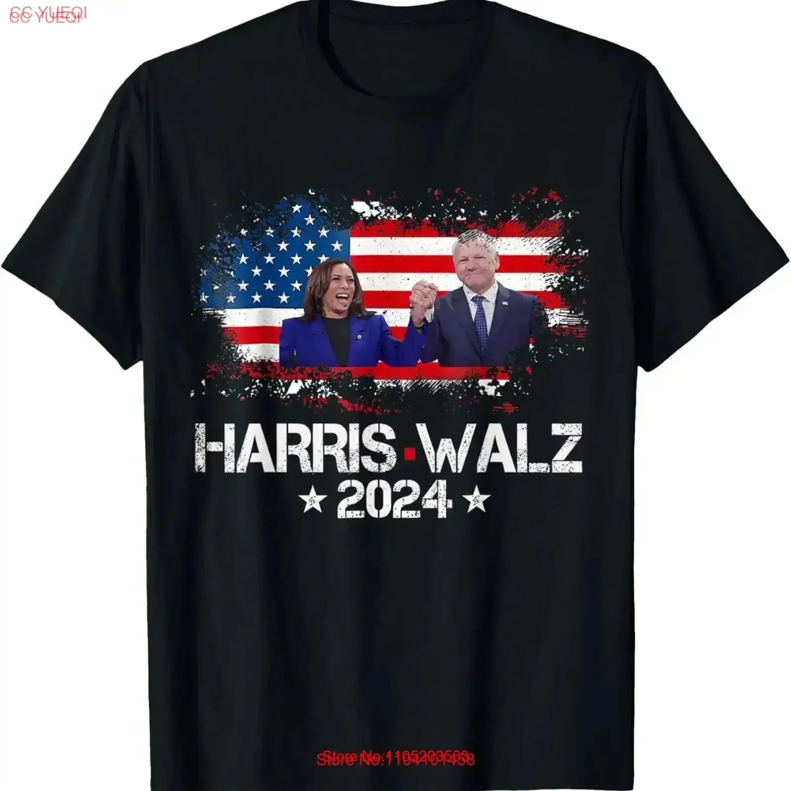 Harris Waltz 2024 Vice President Kamala Tim Walz T Shirt vintage Washed ...