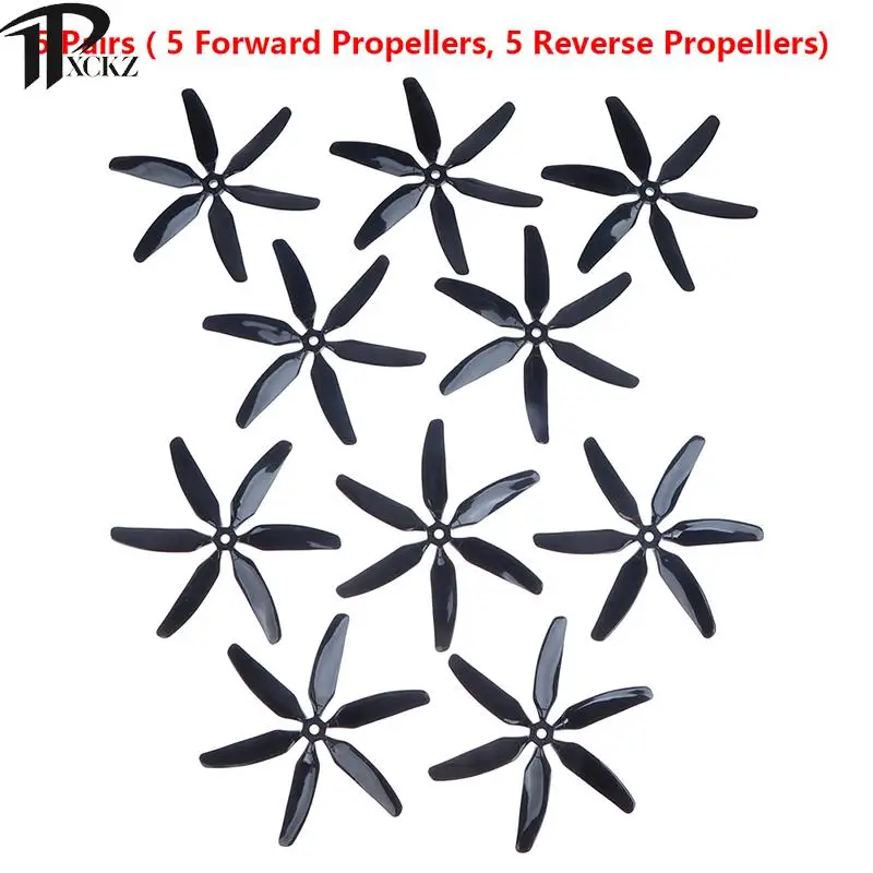 10pcs-5X4X6-Six-Blade-Propeller-Six-Blade-Propeller-CW-CCW-5-Inch ...