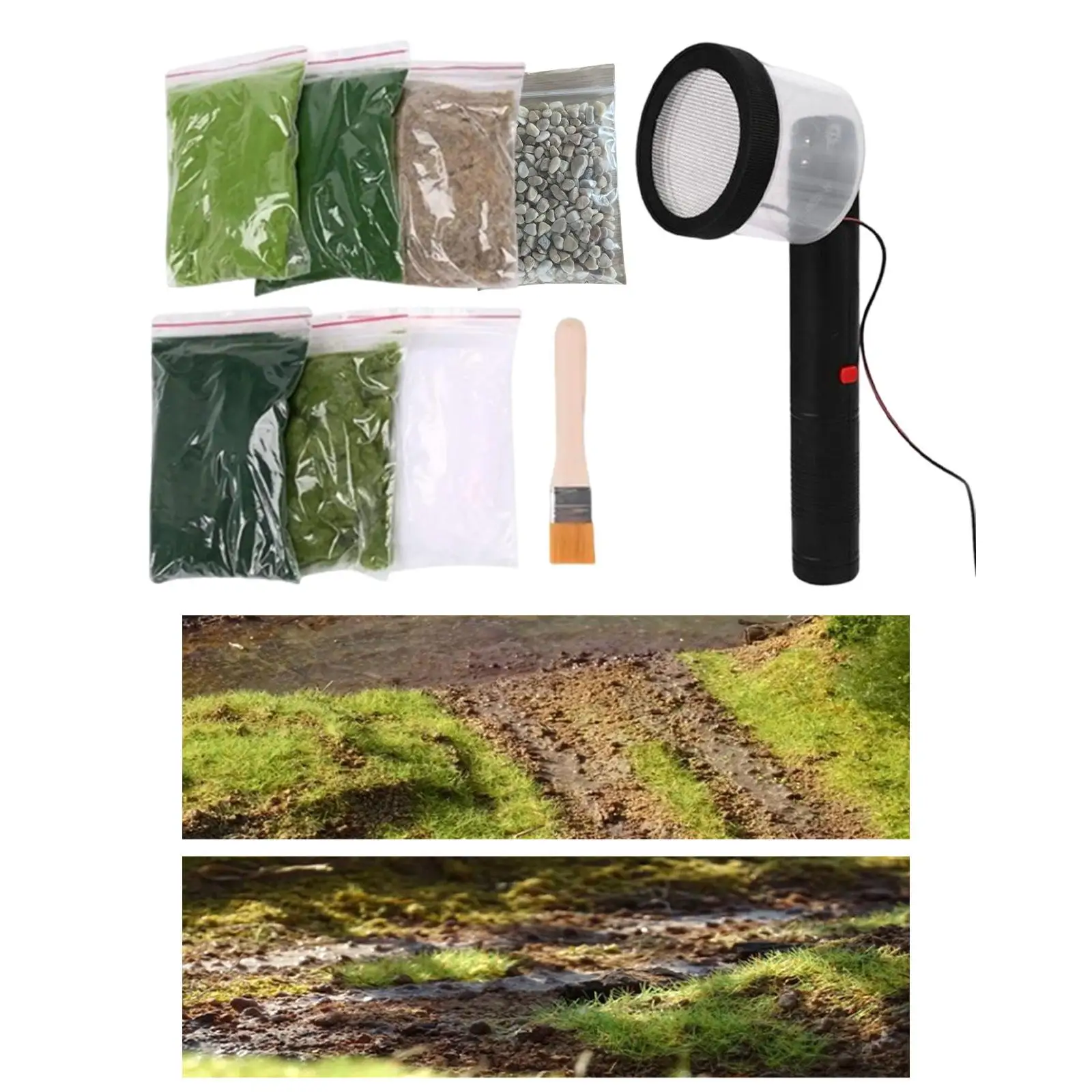 Static-Grass-Applicator-DIY-Craft-Electrostatic-Flocking-Machine-for ...