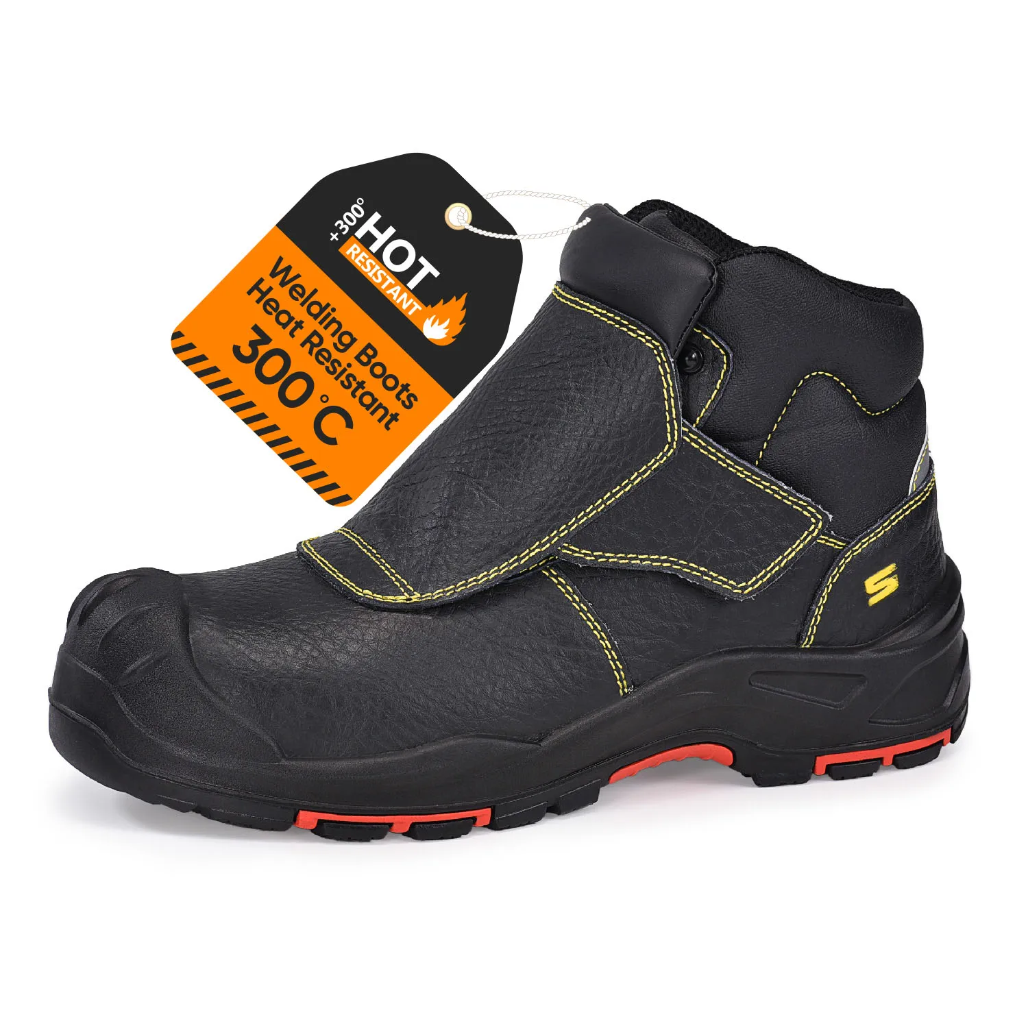 SAFETOE-Welding-Work-Shoes-S1P-SRC-Insulated-Cowhide-Leather-Welder ...