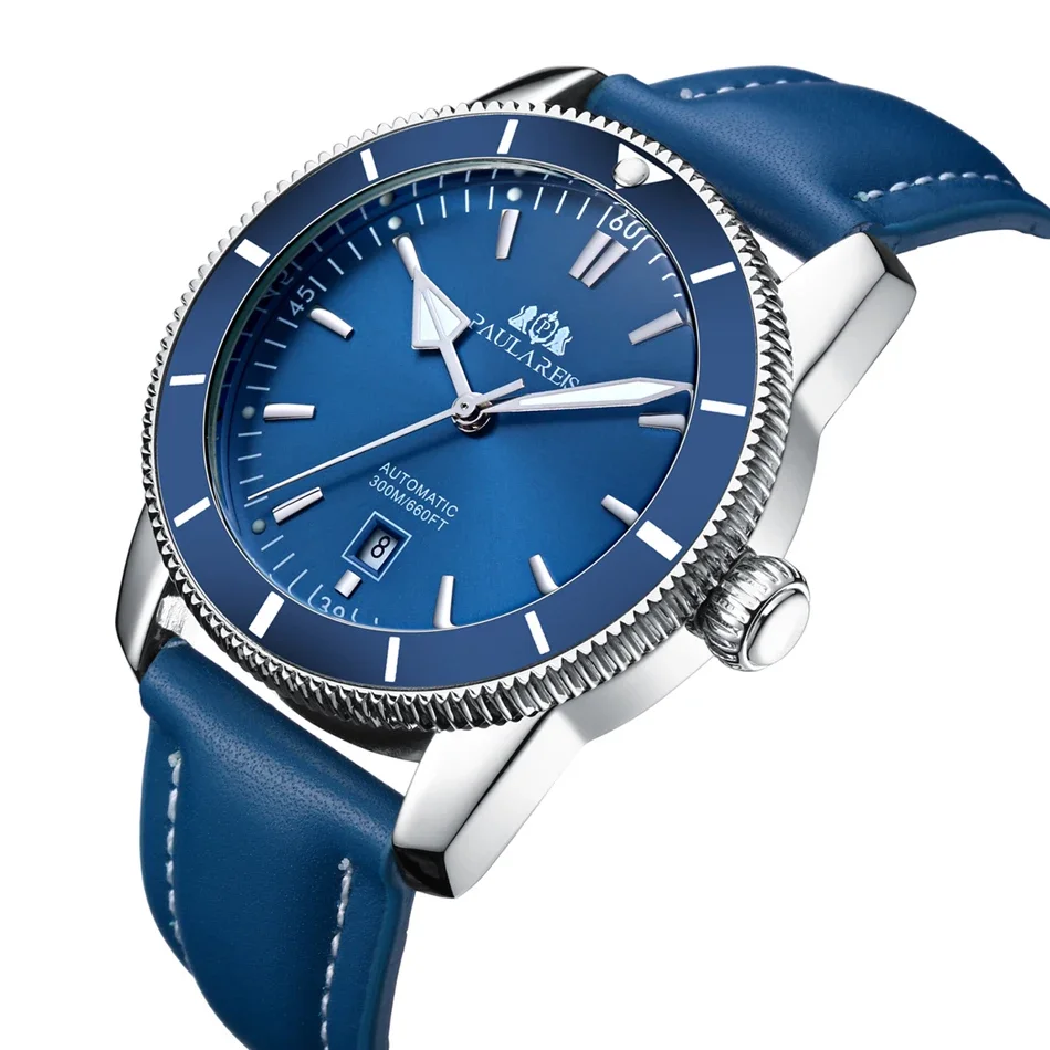 Rel-gio-autom-tico-oceano-para-homem-a-o-inoxid-vel-preto-e-azul ...