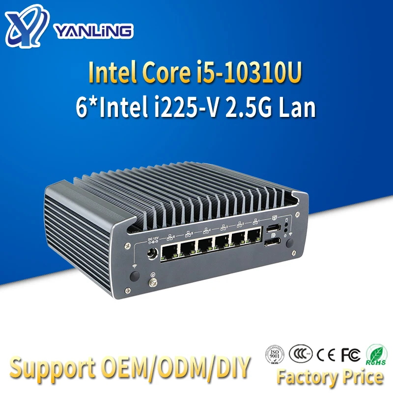 Fanless-Design-6-Lan-i225-V-2-5G-Fanless-Pfsense-Firewall-Router-i5 ...