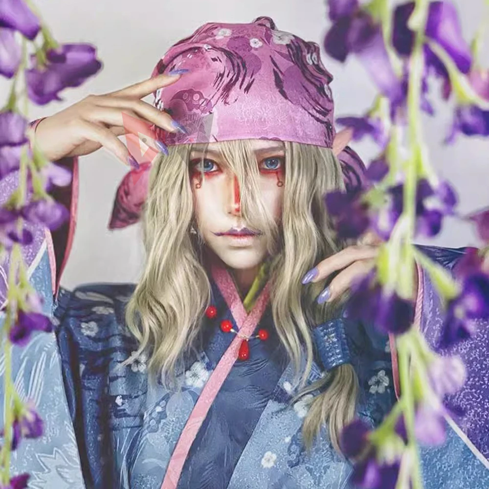 New-Anime-Mononoke-Kusuriuri-Cosplay-Costume-Kimono-Pants-Belt-Hat ...