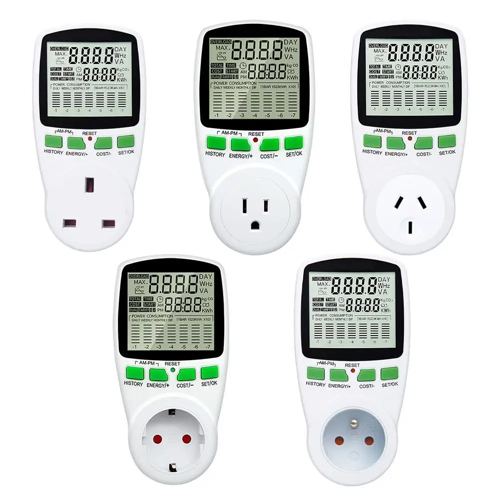Electricity-Power-Meter-Wattmeter-LCD-Energy-Meter-Socket-Electric ...