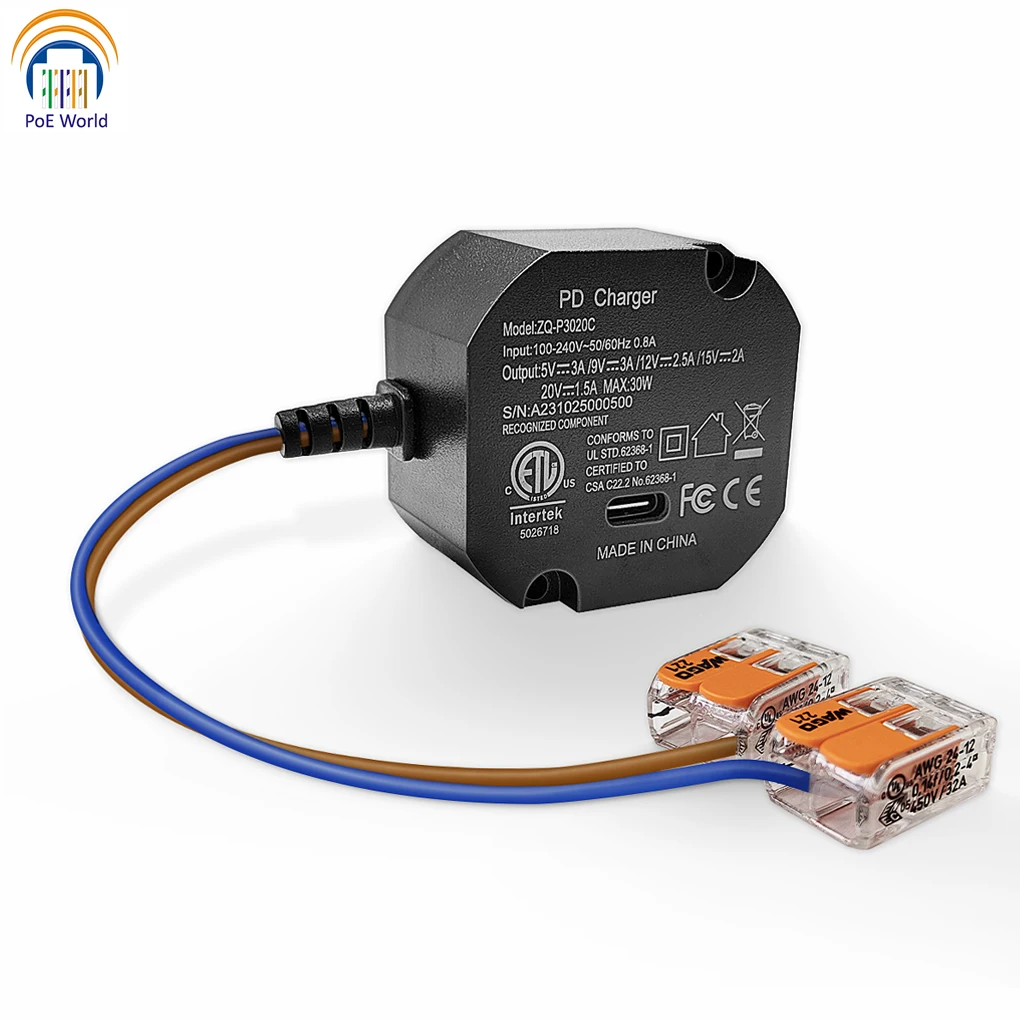 Nieuwe-Ac-Naar-Usbc-Adapter-Flush-Wand-Gemonteerde-Voeding-Voor-USB-C ...