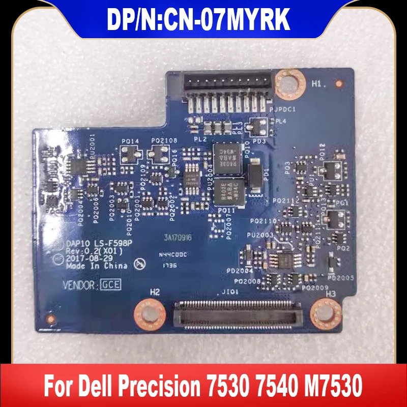 LS-F598P 07MYRK Original For Dell Precision 7530 7540 M7530 Battery ...