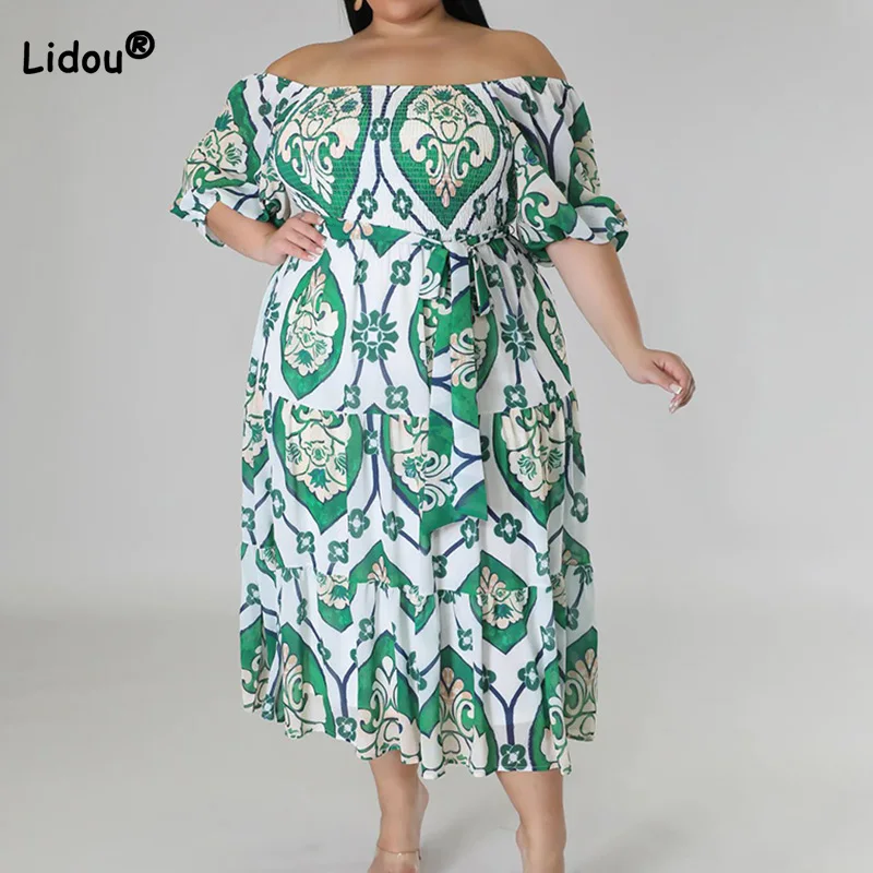 Mori-Girl-Style-Summer-Clothes-for-Women-One-Word-Collar-Print-Princess ...