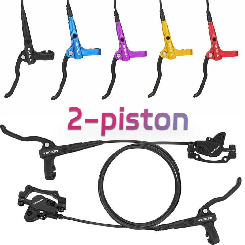 2 Piston Hydraulic Brakes Left Rear Right Front 2-piston Bicycle Disc ...
