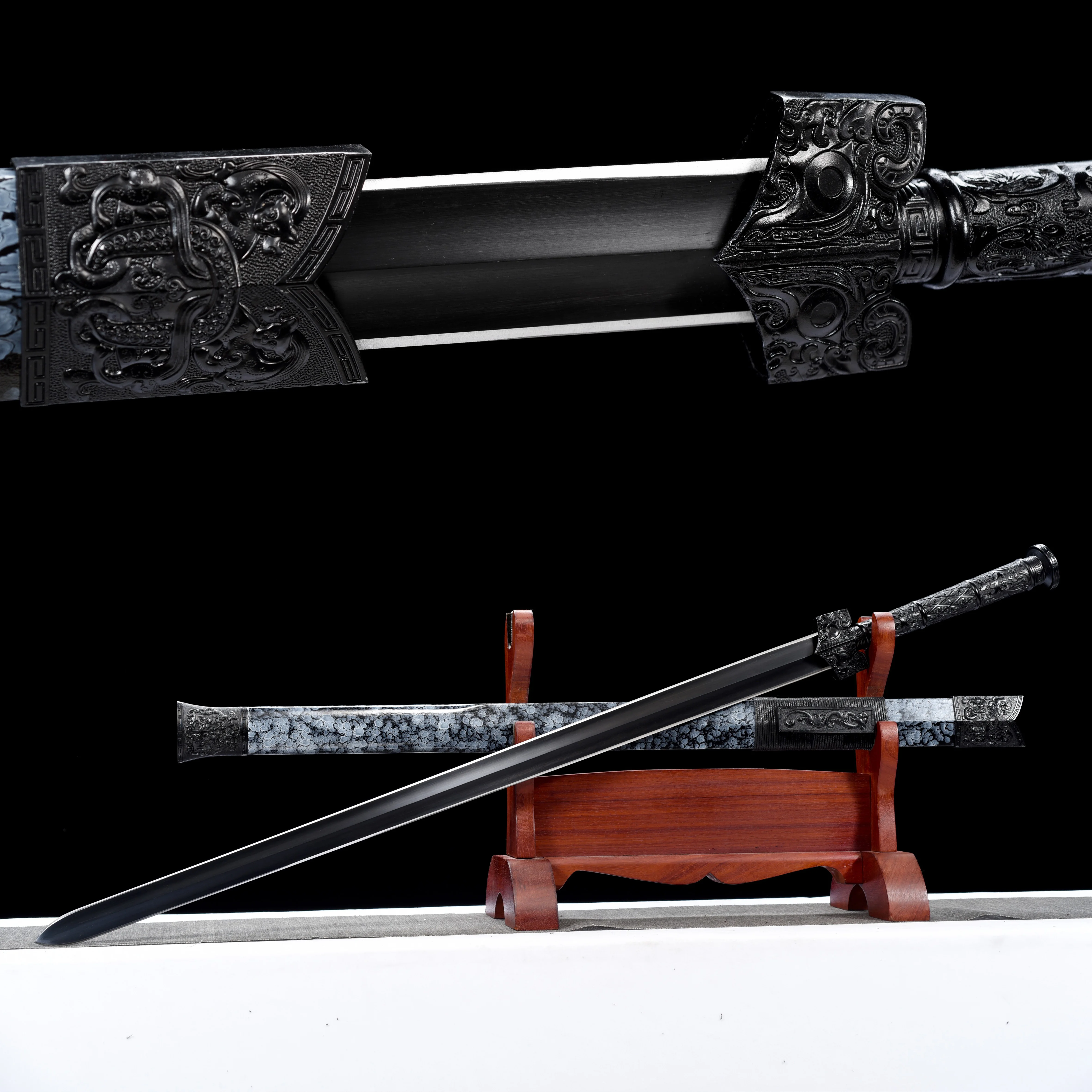 108cm-Medieval-Magic-Sword-High-carbon-steel-Excalibur-Knight-Sabre ...