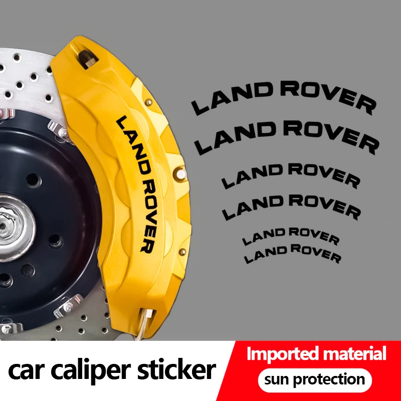 6PCS-Car-Brake-Caliper-Sticker-Heat-Resistant-Decal-For-Land-Rover ...