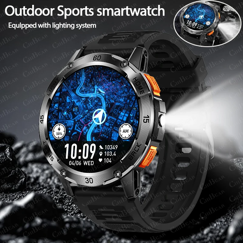 Reloj inteligente con linterna LED de 5ATM para hombre, más de 100 ...