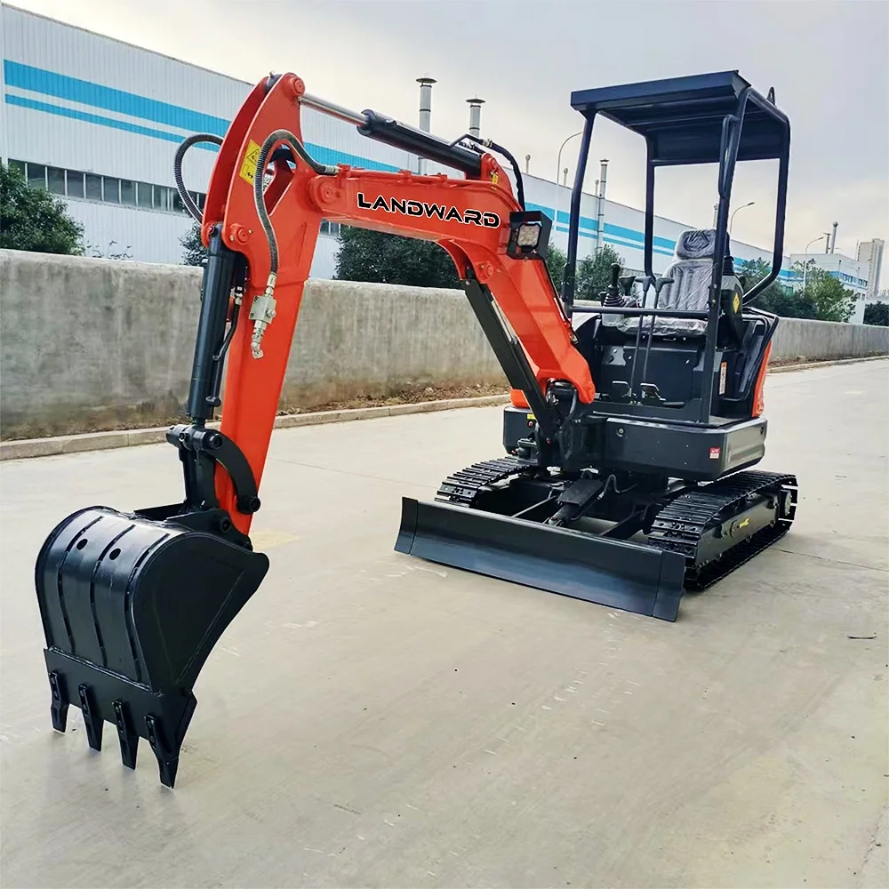 Hydraulic Small 2 Ton Excavator 2500kg Agricultural Orchard 1ton Trench ...