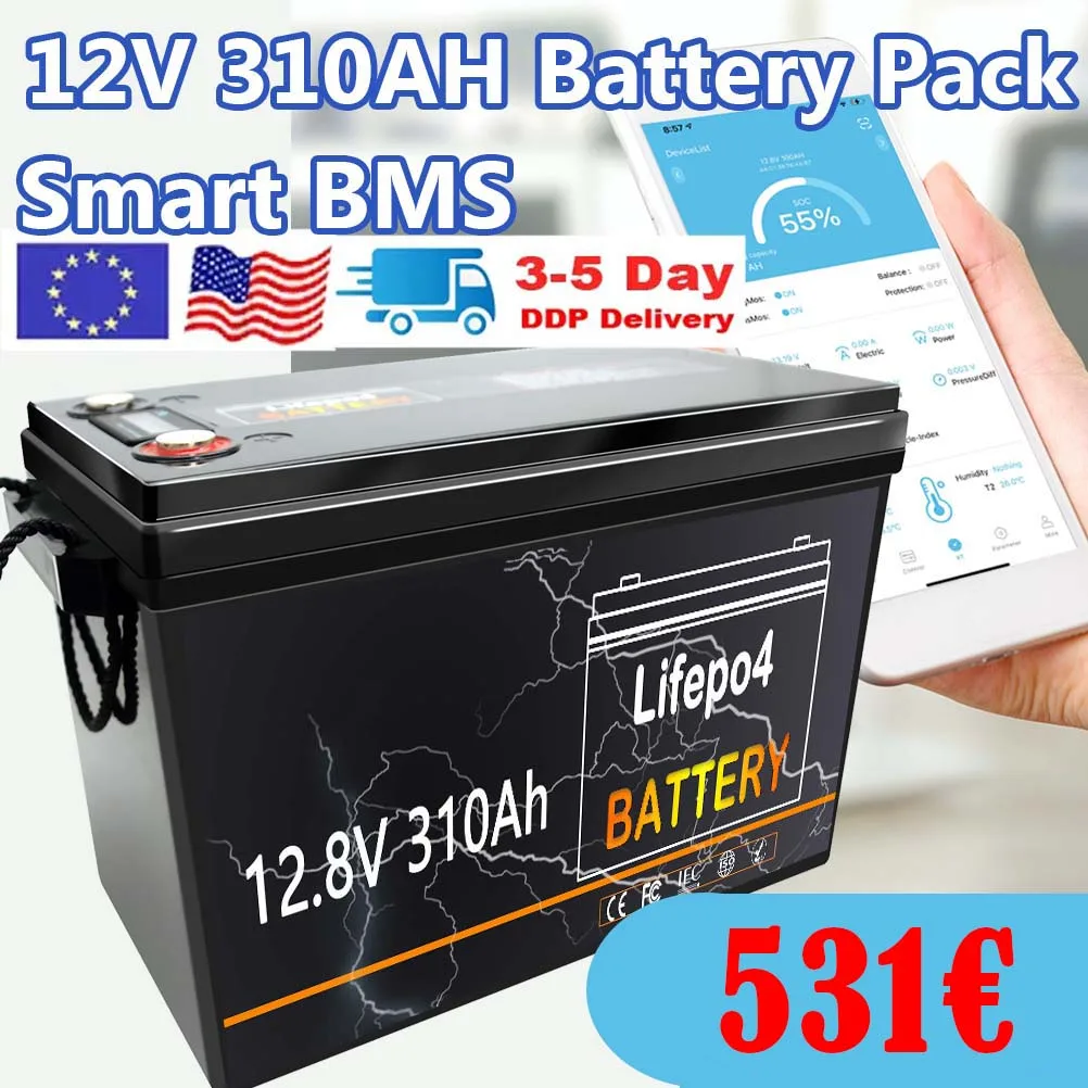12V-50Ah-100ah-140Ah-160AH-LiFePO4-BatteryPack-Lithium-Eisen-Phosphat ...